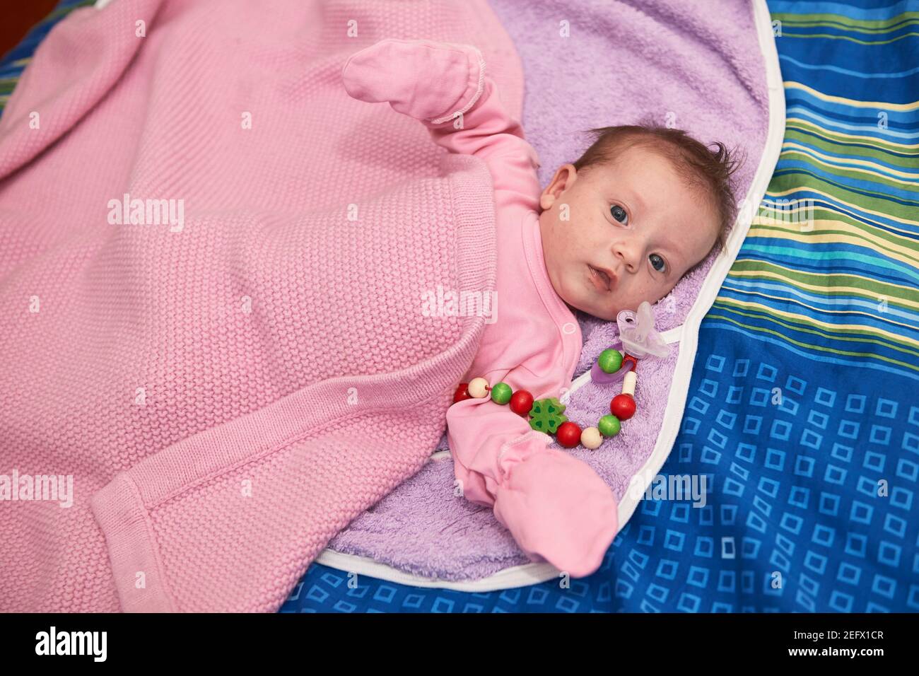 happy newborn little baby smilling Stock Photo - Alamy
