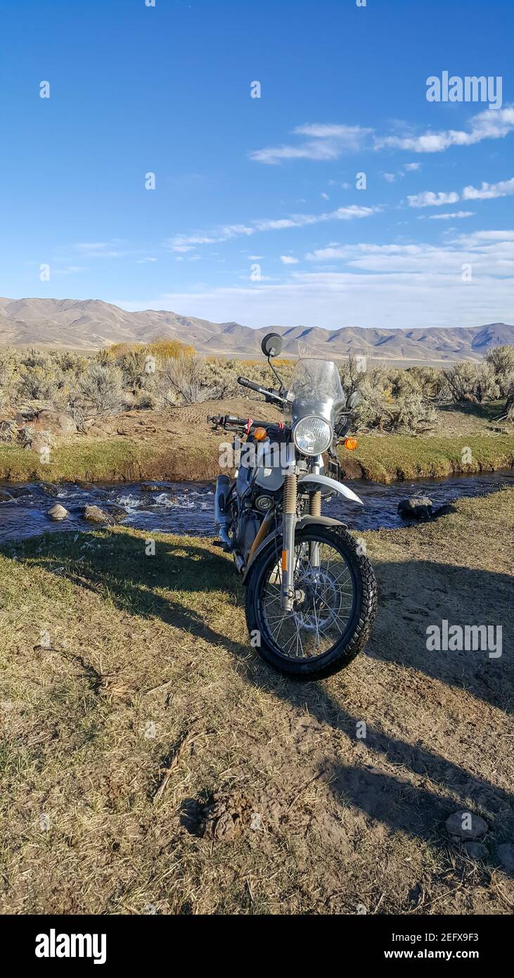 Royal Enfield Himalayan Adventure Bike High Resolution Stock ...