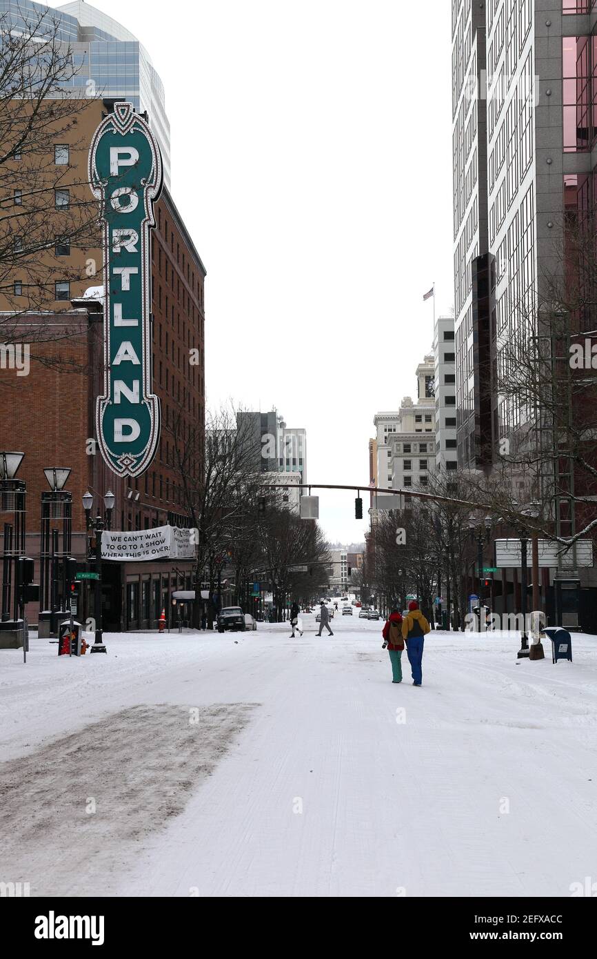 Editorial Image Portland, Oregon Feb/13/2021: The city of Portland ...
