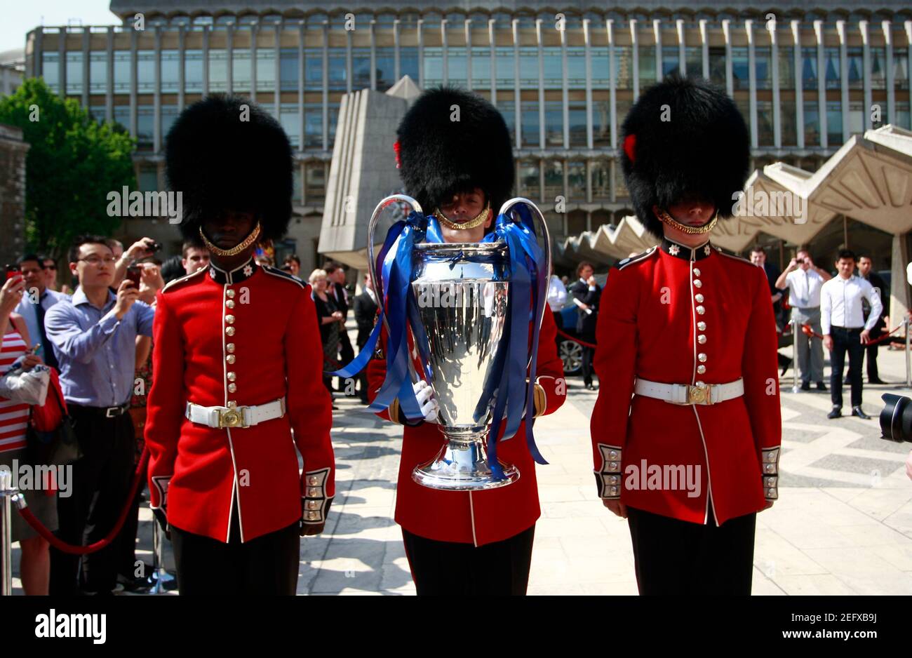 Uefa Champions League Trophy Handover High Resolution Stock Photography ...