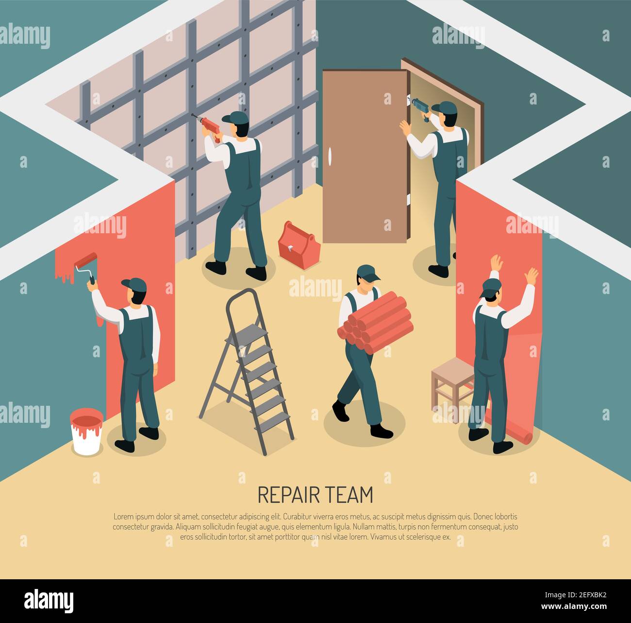 Room renovation materials Stock Vector Images - Alamy