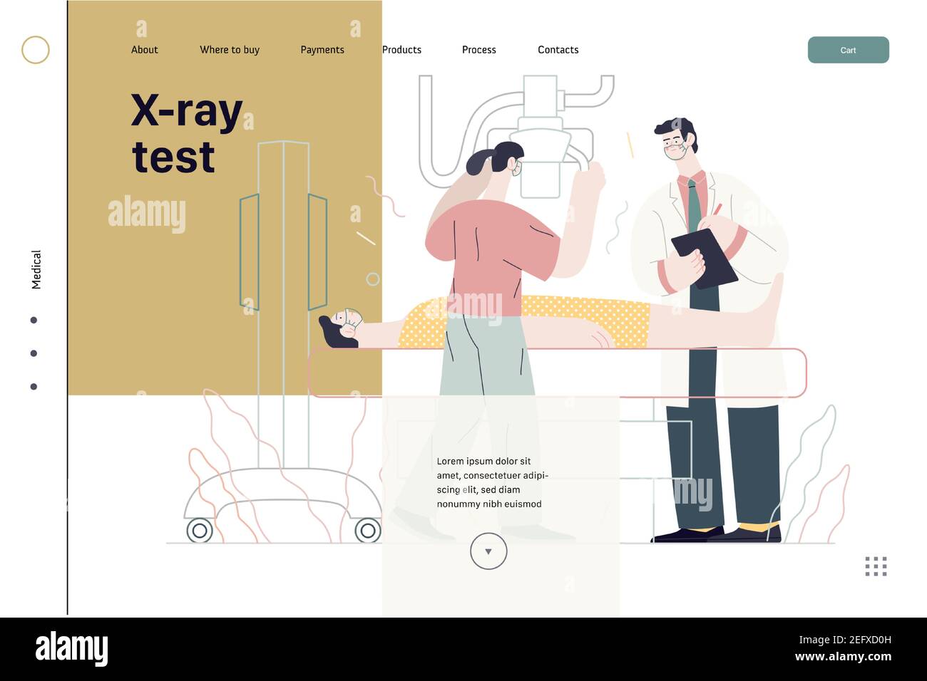 Medical digital radiography system Cut Out Stock Images & Pictures - Alamy