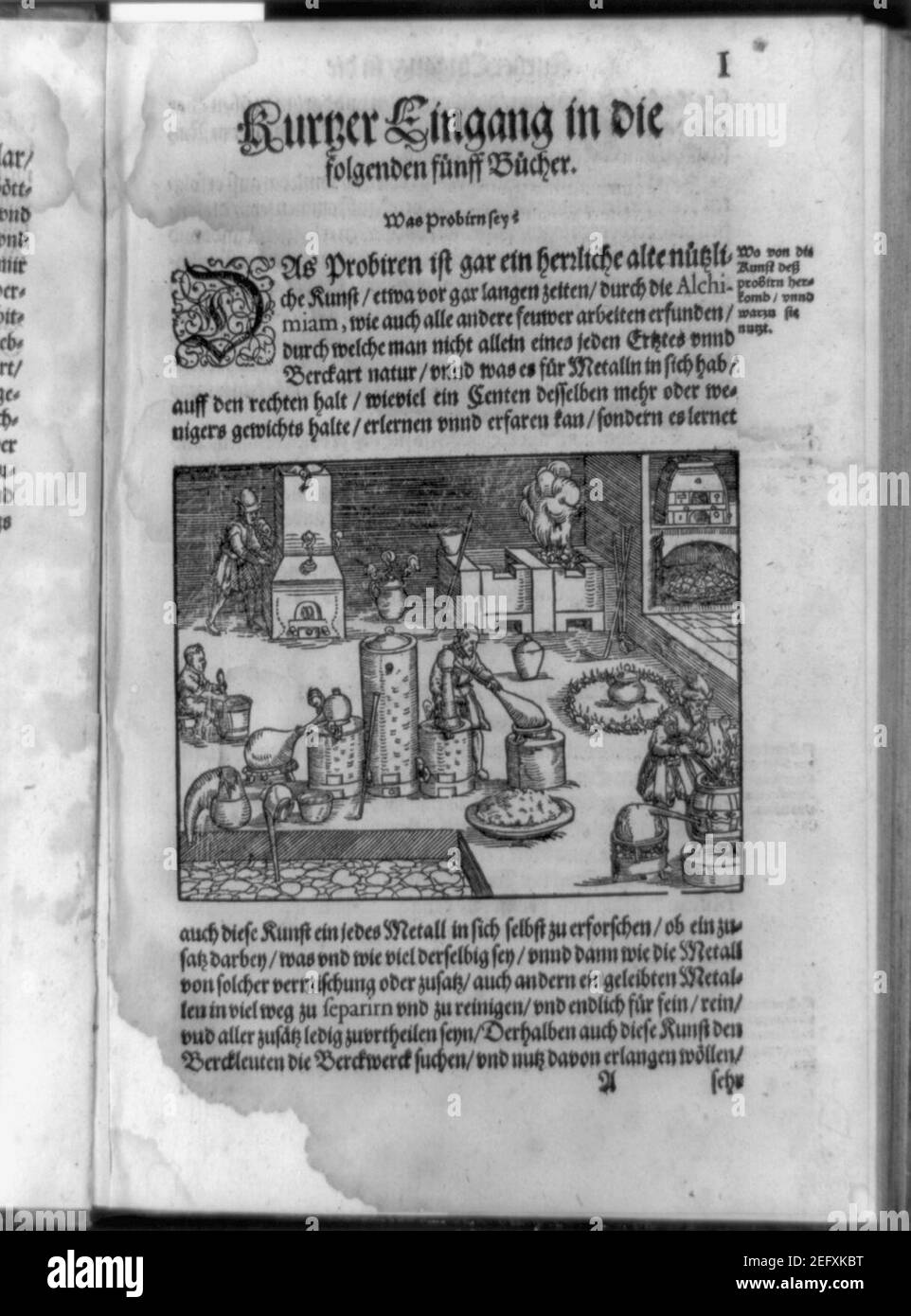 Ore testing and ovens in assay laboratory with surrounding text Stock ...