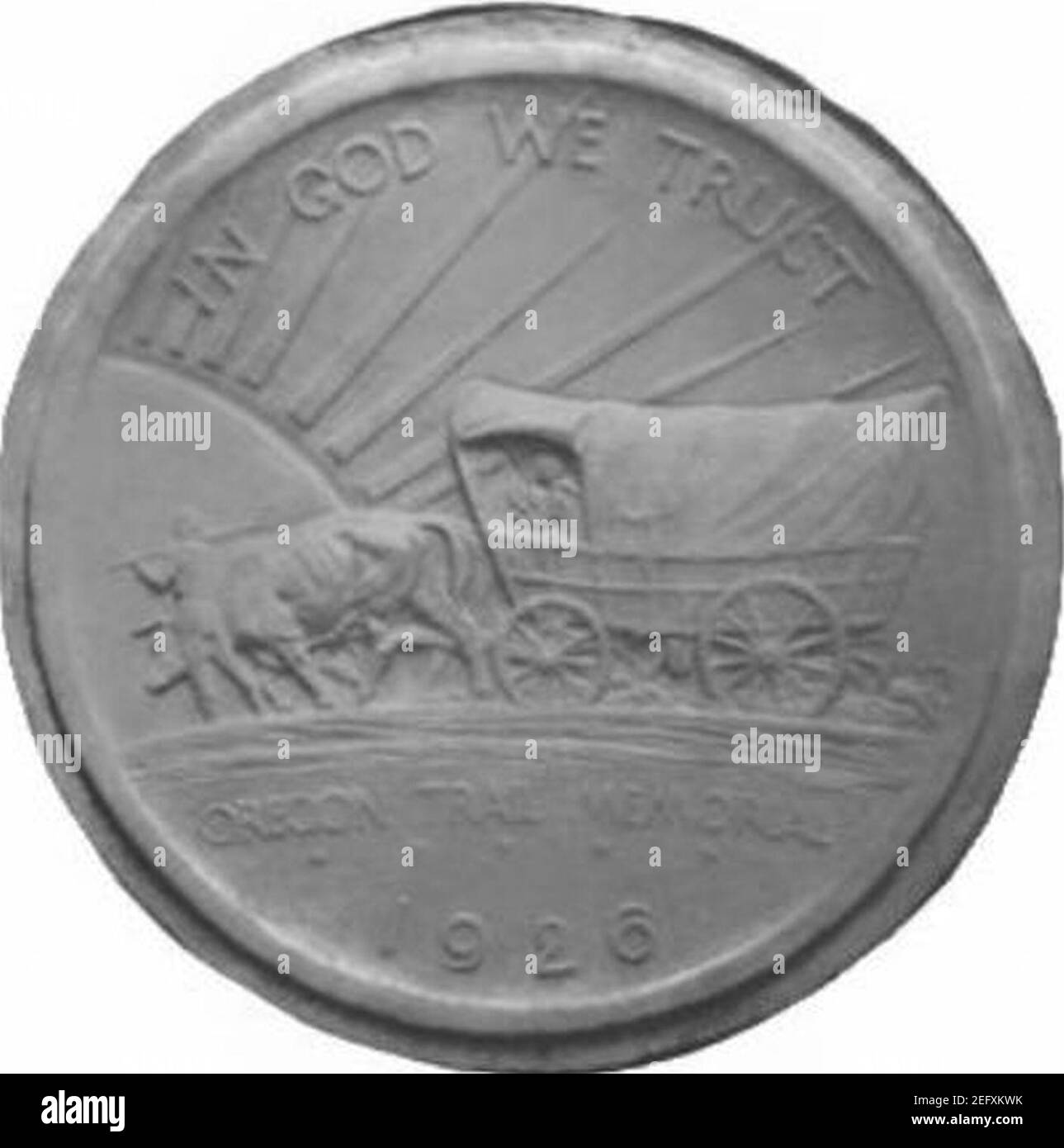 Oregon trail plaster 2 Stock Photo - Alamy