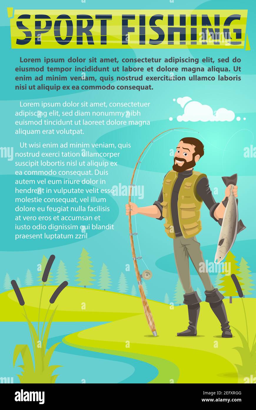 Carp at the shore Stock Vector Images - Alamy