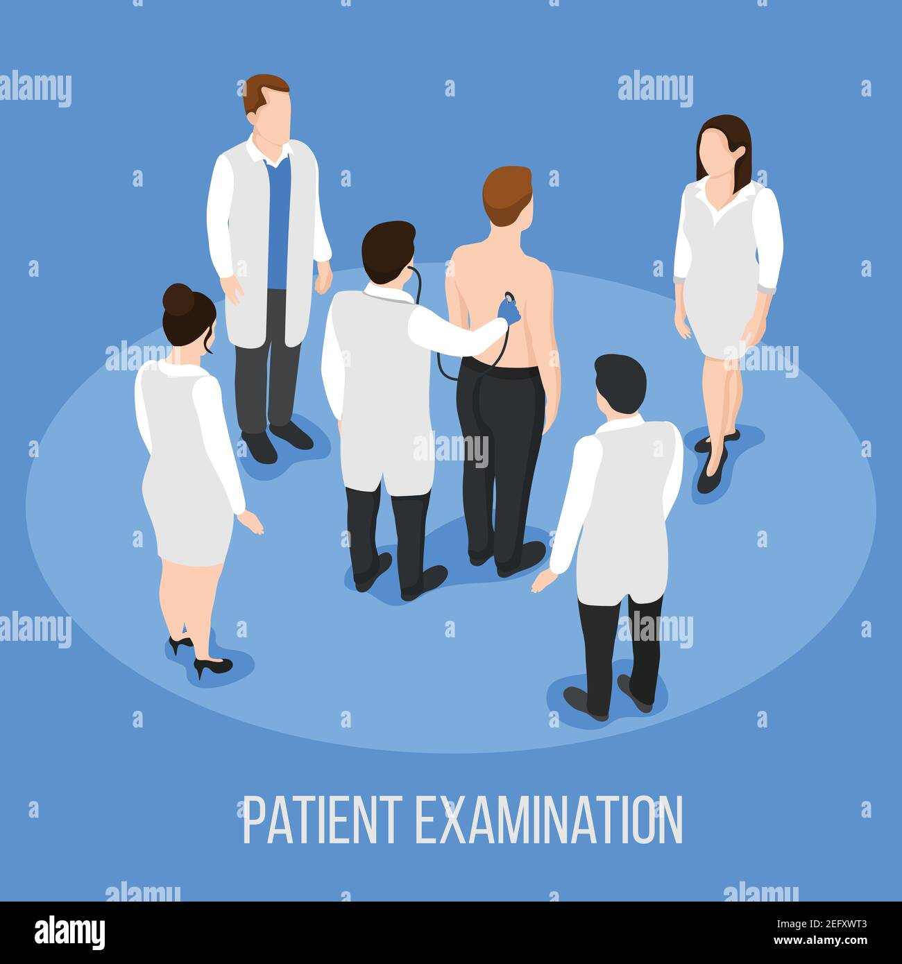 Isometric people doctor composition with human characters of health ...