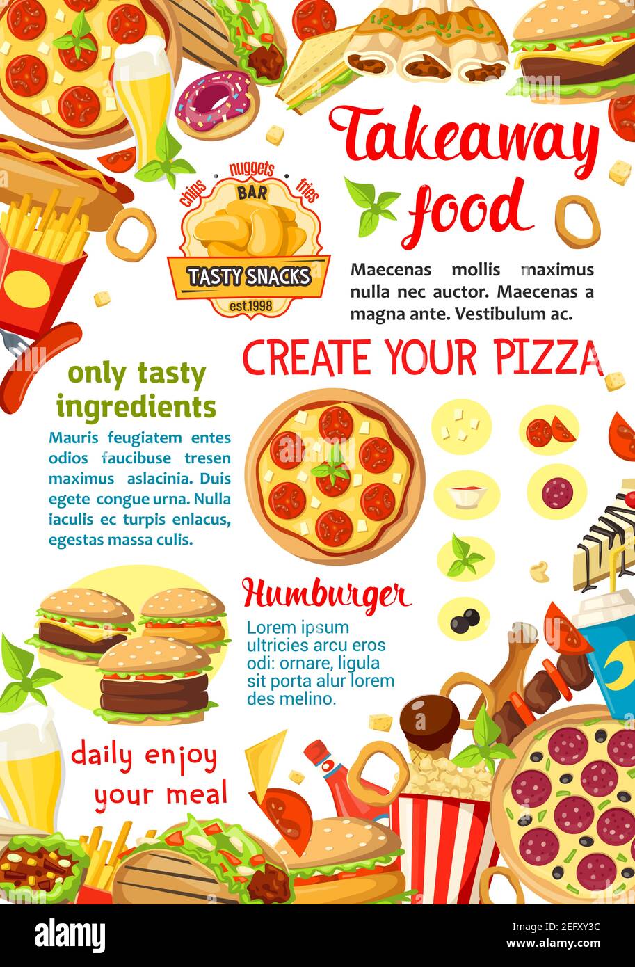 Fast Food Restaurant Menu Template Restaurant Menu Design Ideas