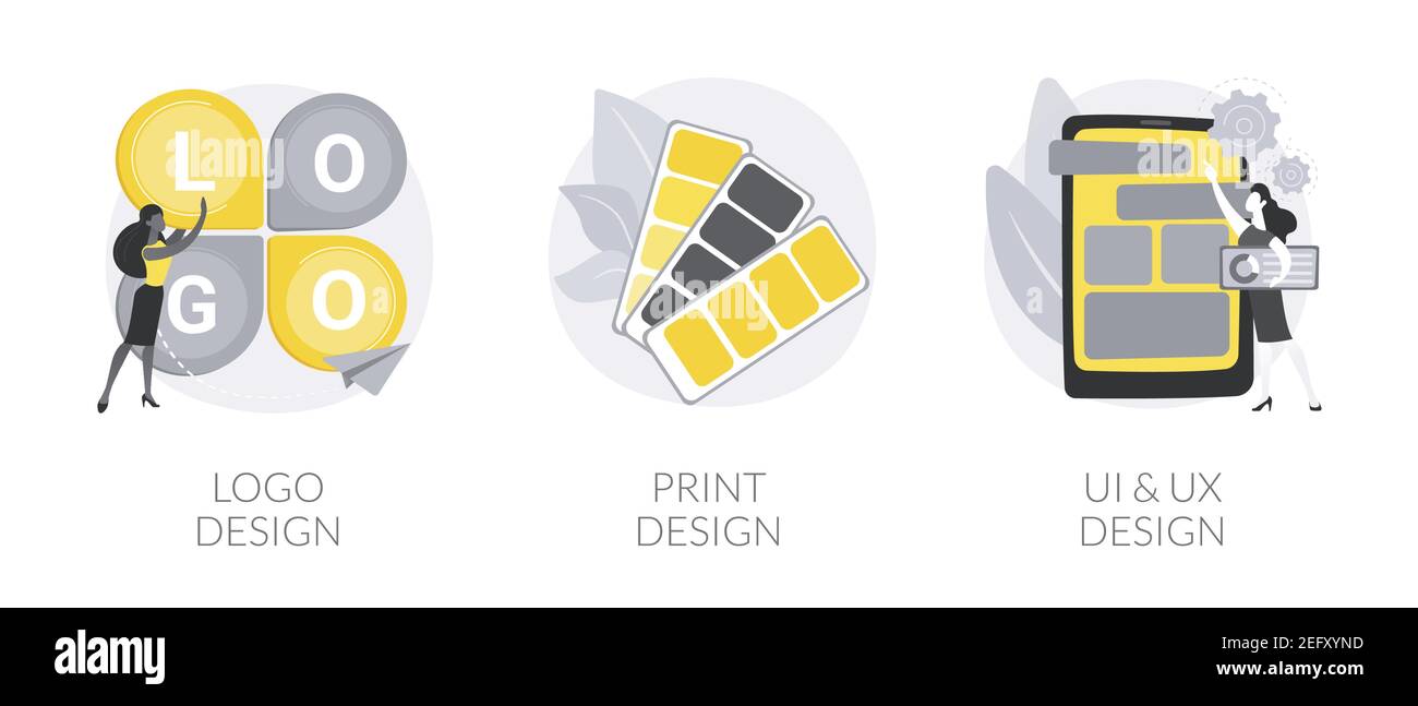 Design agency services abstract concept vector illustrations Stock ...