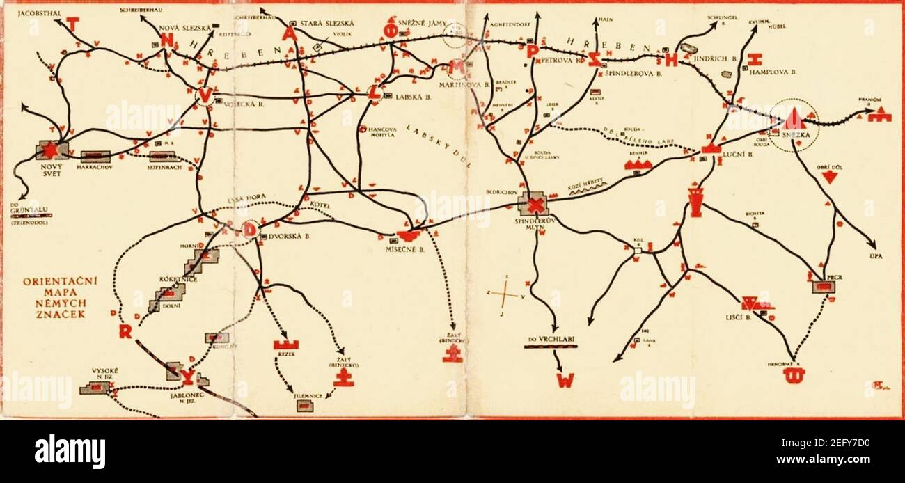 Orientation map with 'Mute Signs' Stock Photo - Alamy
