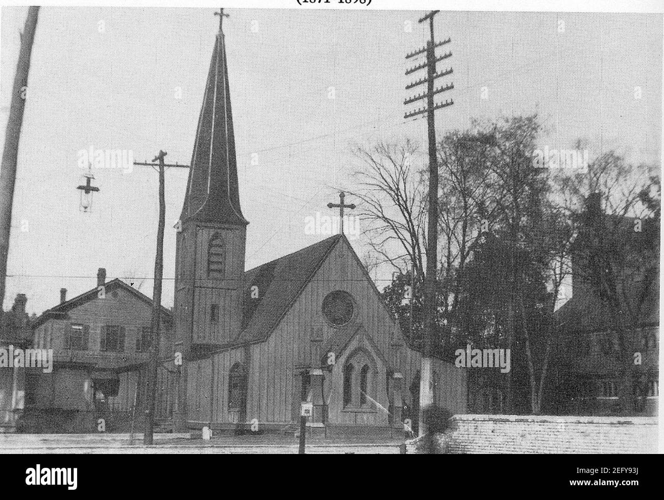 Original church building, St. Mary's Episcopal Cathedral, Memphis Stock ...