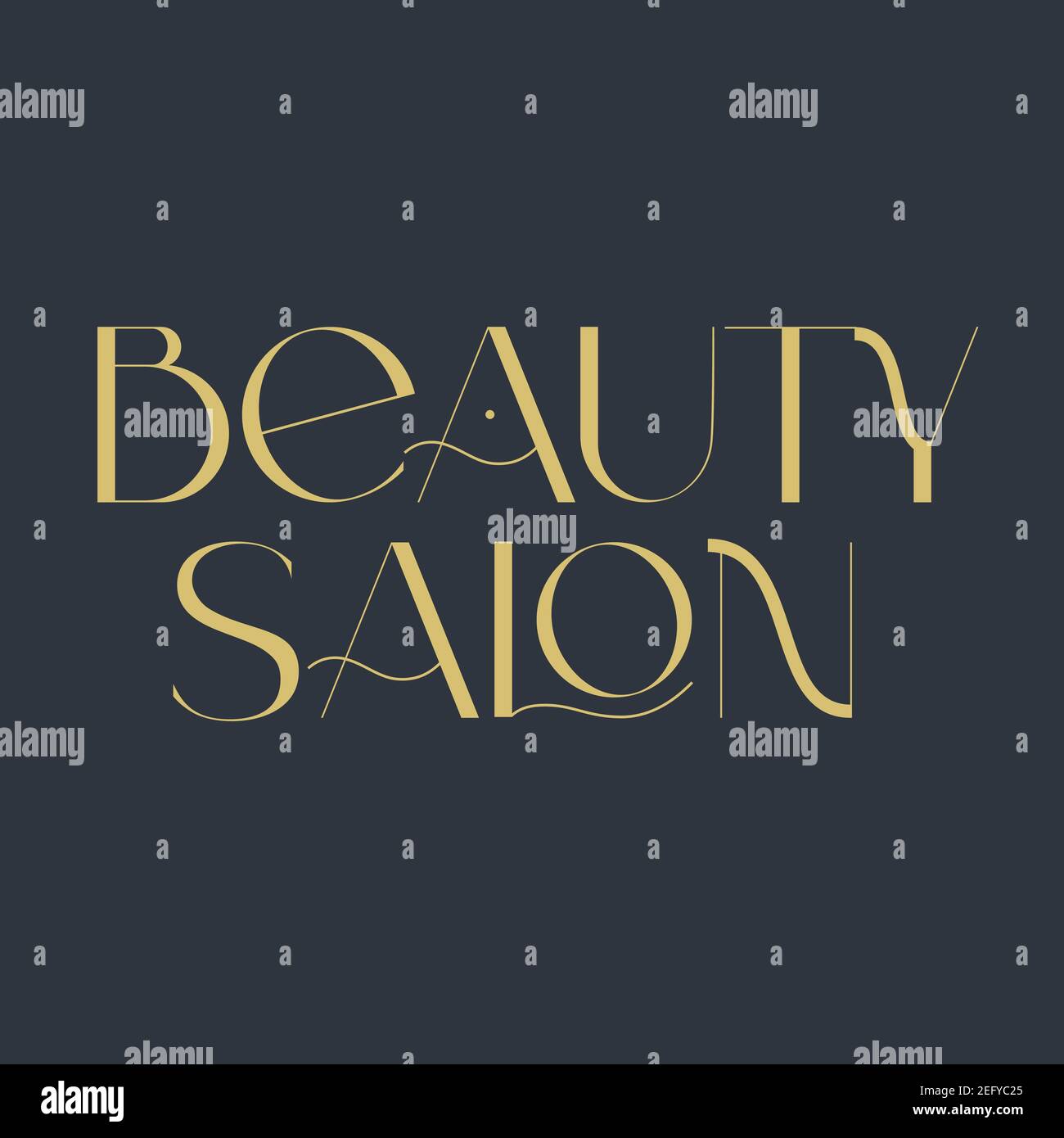 Beauty salon logo. Fashion and beauty quotes. Vector illustration ...