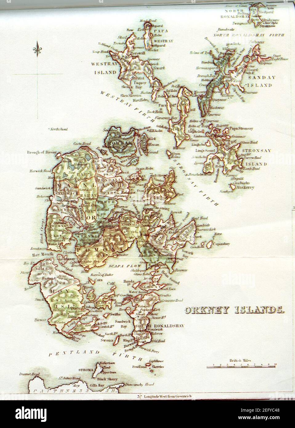Orkney map hi-res stock photography and images - Alamy