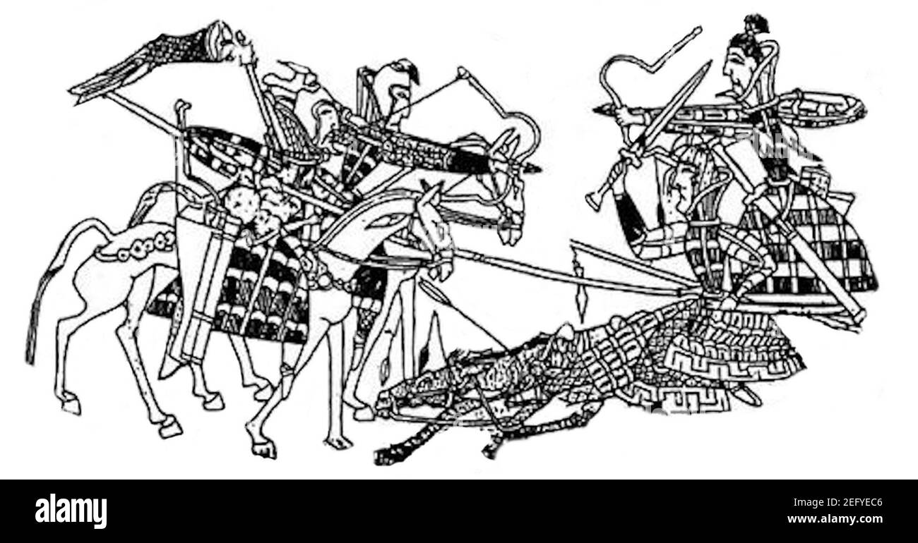 Orlat plaque battle scenes (bottom Stock Photo - Alamy