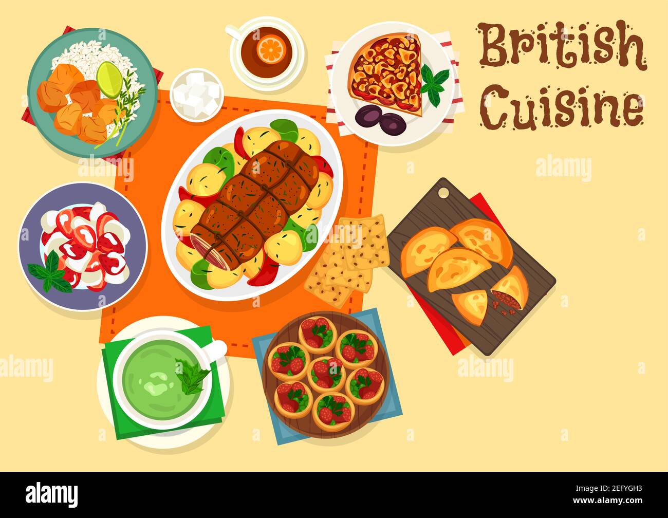 Traditional english beef casserole Stock Vector Images - Alamy