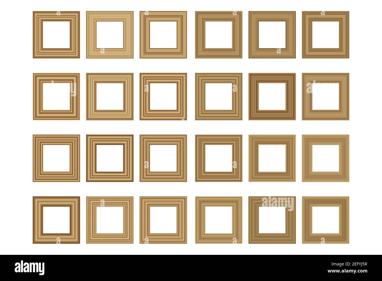 Big set of squared vintage wooden frame for your design. Vintage cover ...