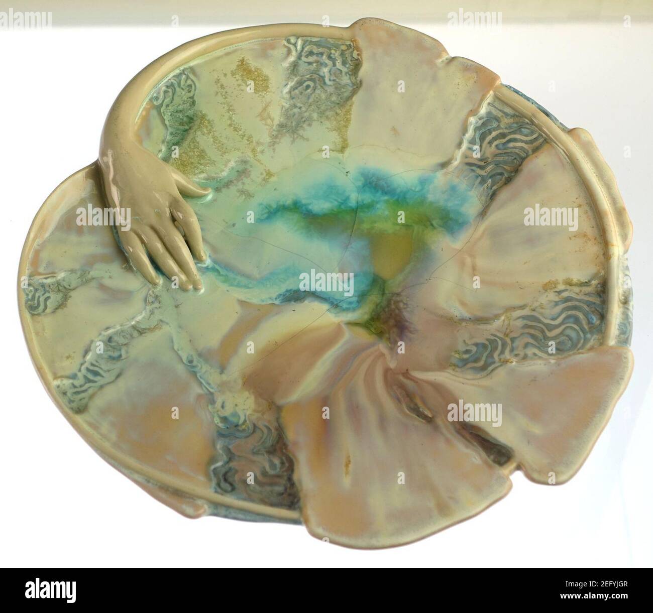 Ornamental tray, designed by Martin Fritzsche, made by Konigliche ...