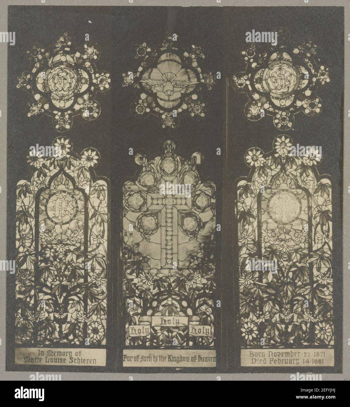 Ornamental chancel window Stock Photo - Alamy