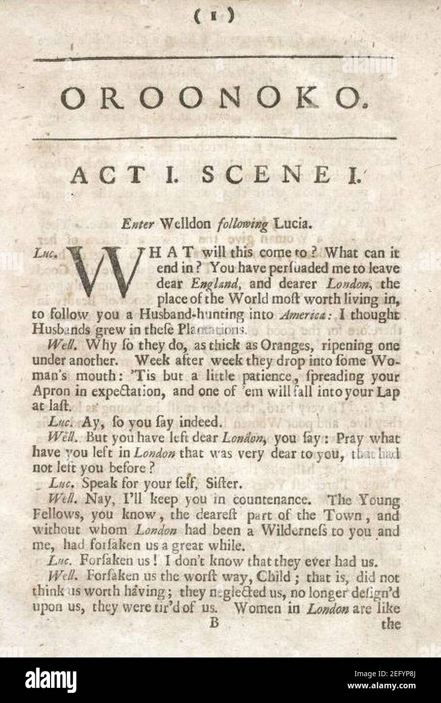 Oroonoko hi-res stock photography and images - Alamy