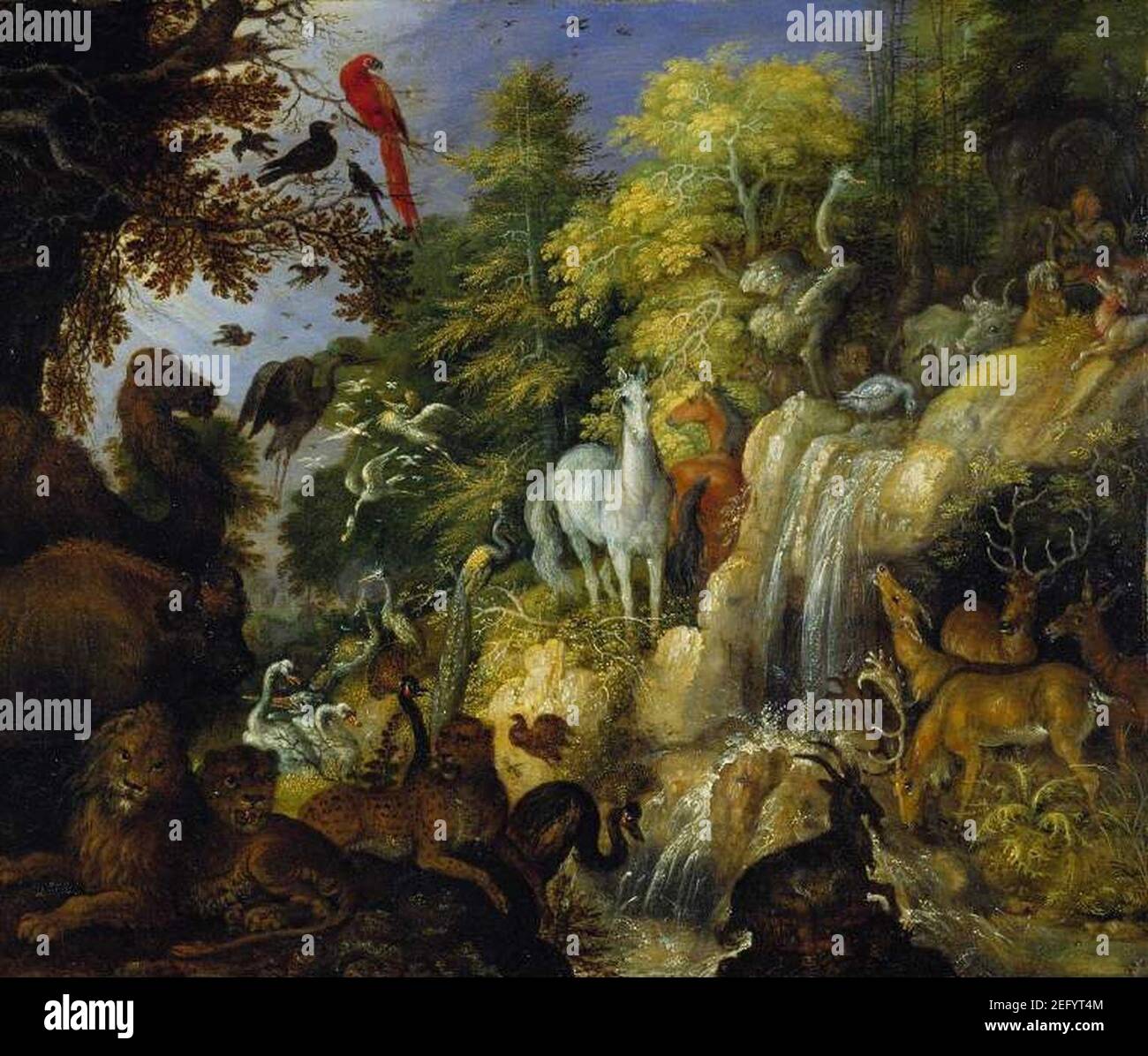 Orpheus with Beasts and Birds by Roelant Savery Stock Photo - Alamy