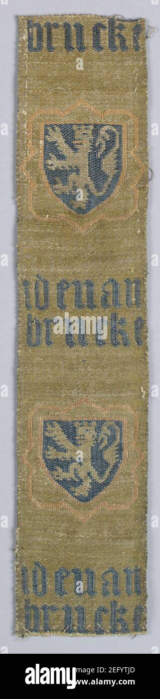 Orphrey Band Fragment (Germany), 15th century Stock Photo - Alamy