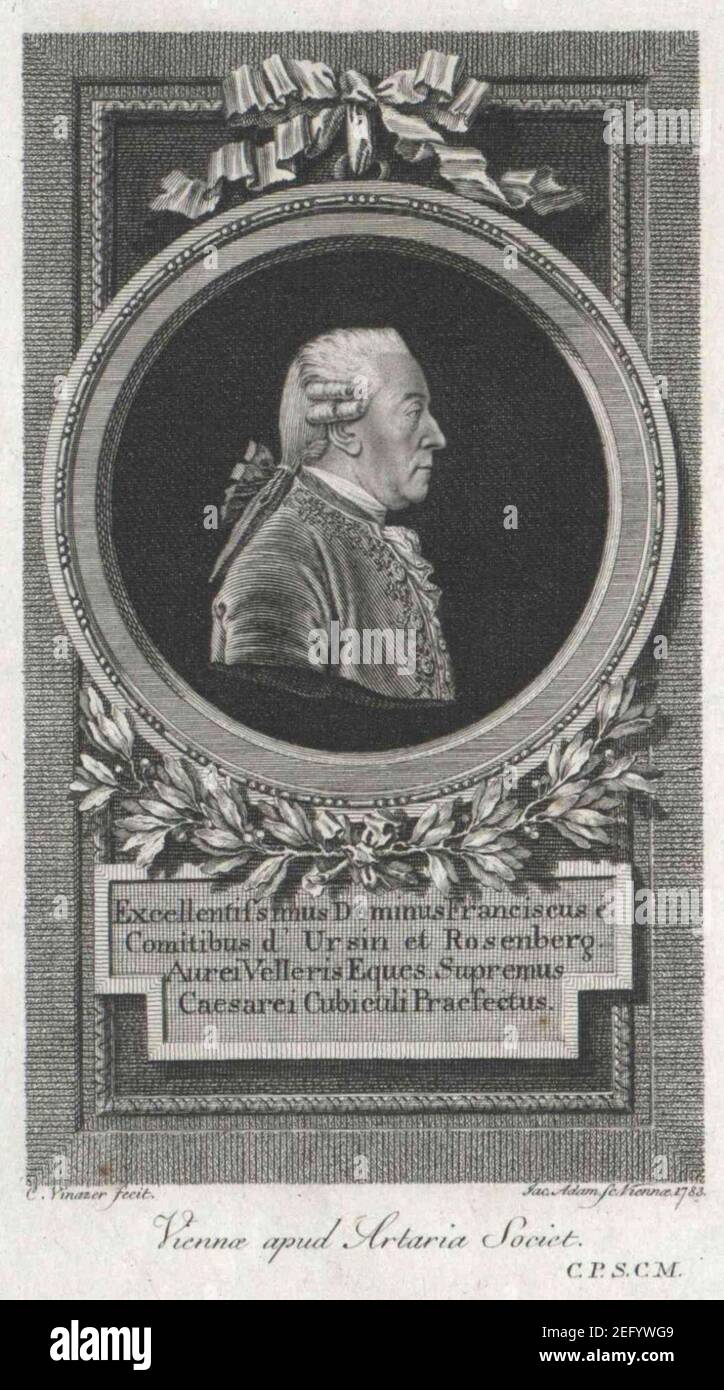 Orsini-Rosenberg Franz Xaver Stock Photo - Alamy