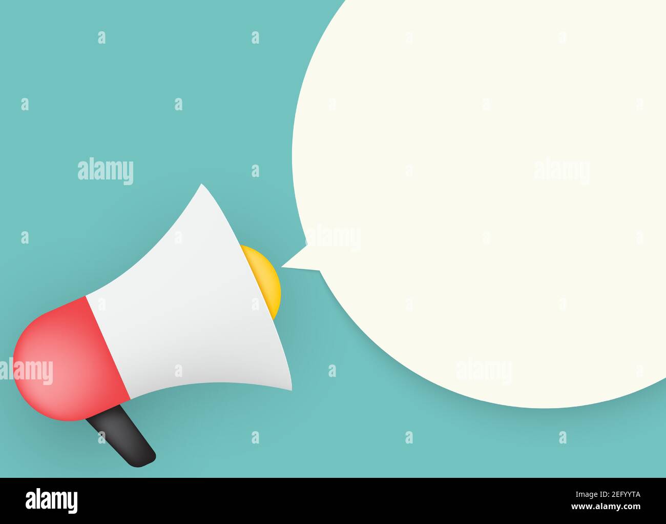 Abstract Background with Megaphone, speech bubble and copy space ... Abstract Background with Megaphone, speech bubble and copy space ...
