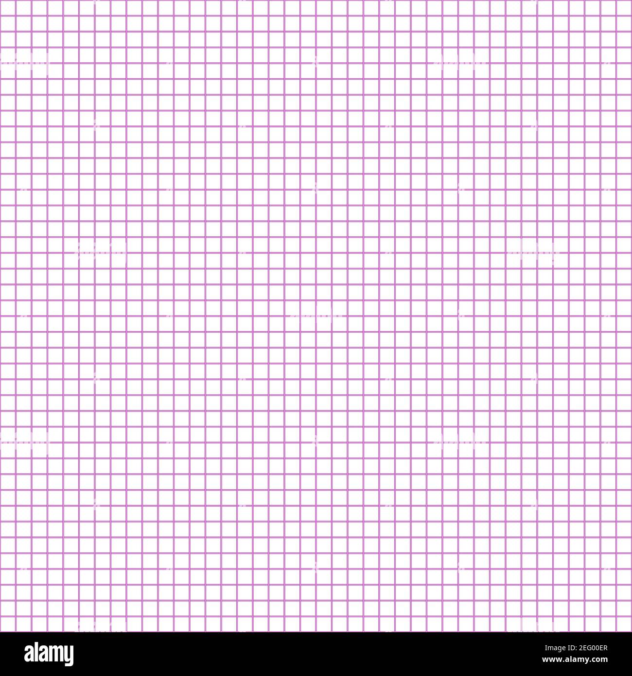 Grid paper. Abstract squared background with pink graph. Geometric ...