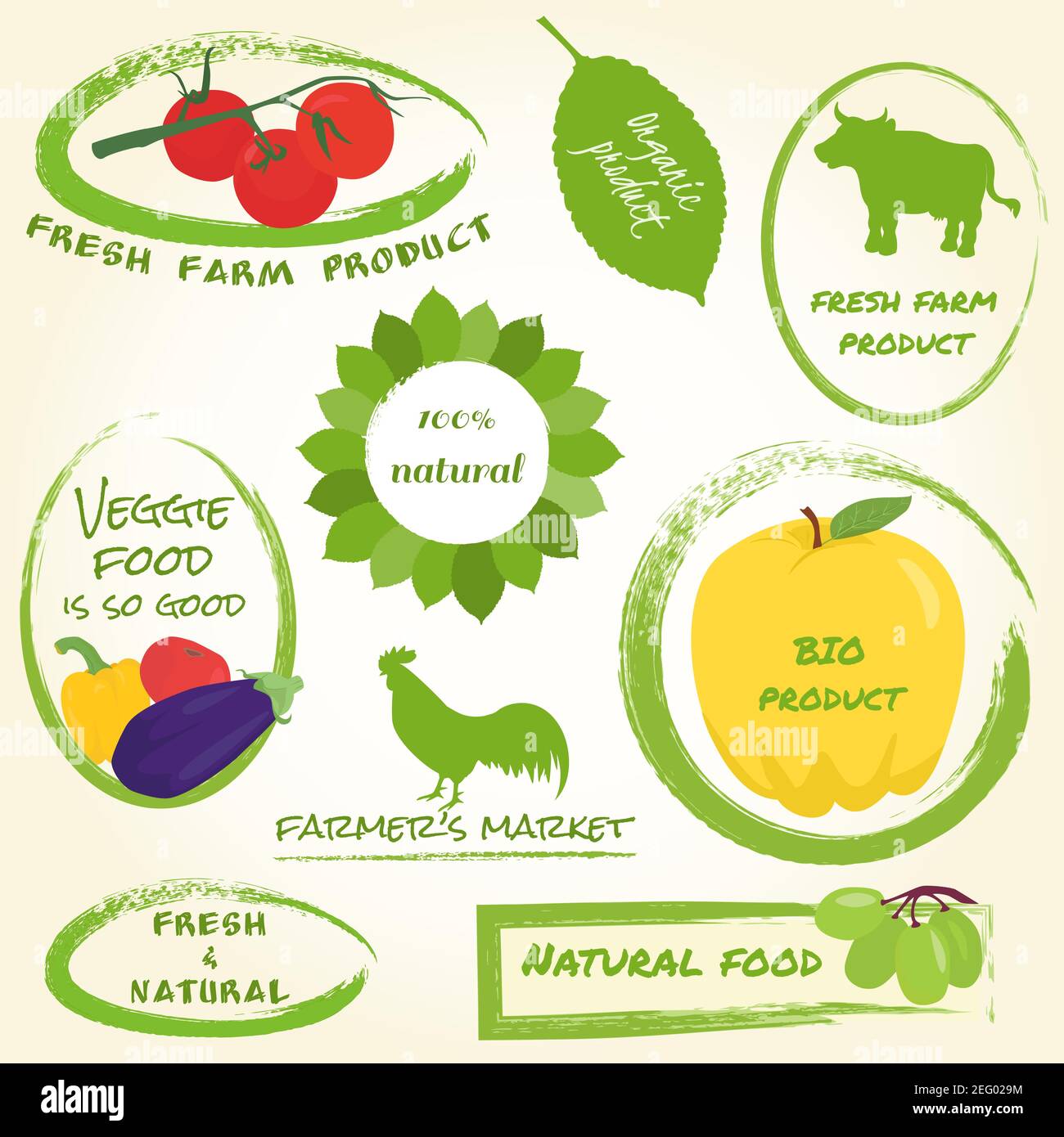 Fruit farm product labels hi-res stock photography and images - Alamy