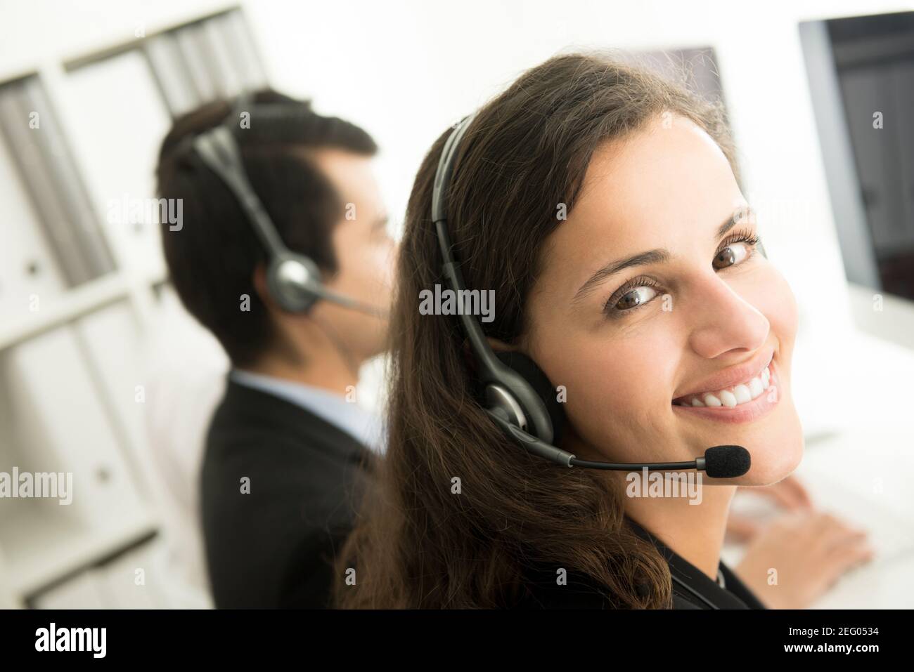 Attractive customer support agent hi-res stock photography and images ...
