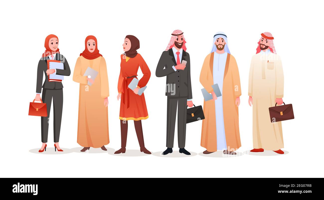 Professional saudi arab man vector hi-res stock photography and images ...