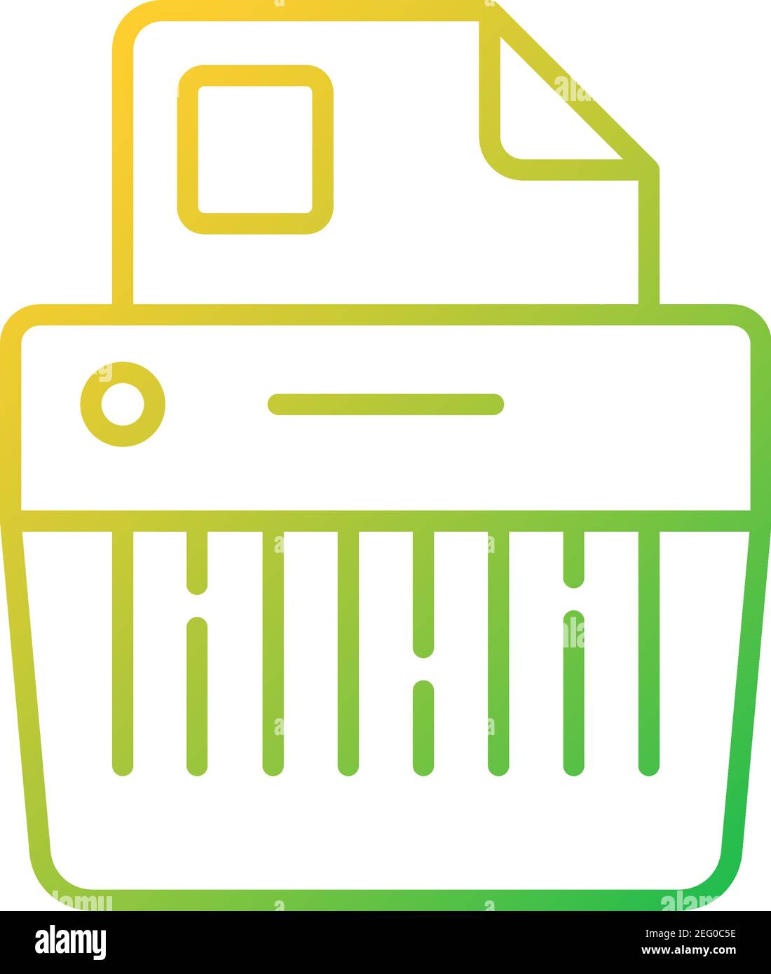 Paper shredding gradient linear vector icon Stock Vector Image & Art - Alamy