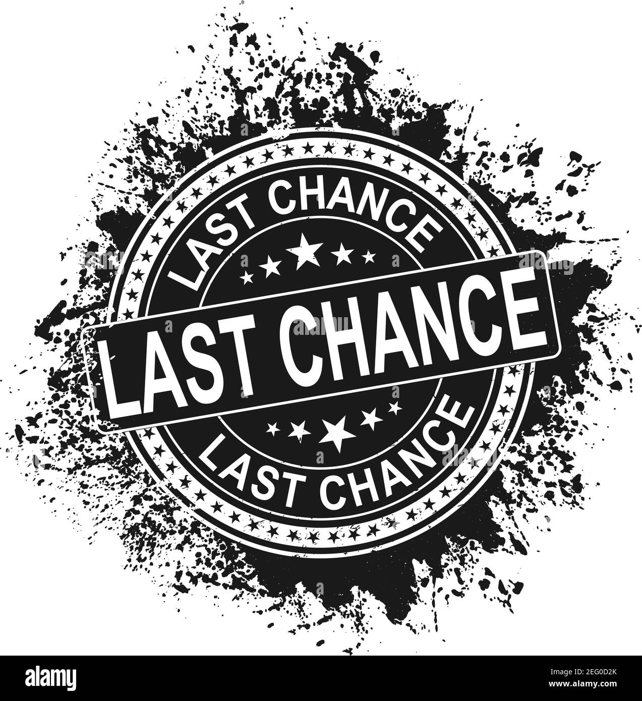 Grunge rubber stamp with text Last Chance, vector illustration Stock ...