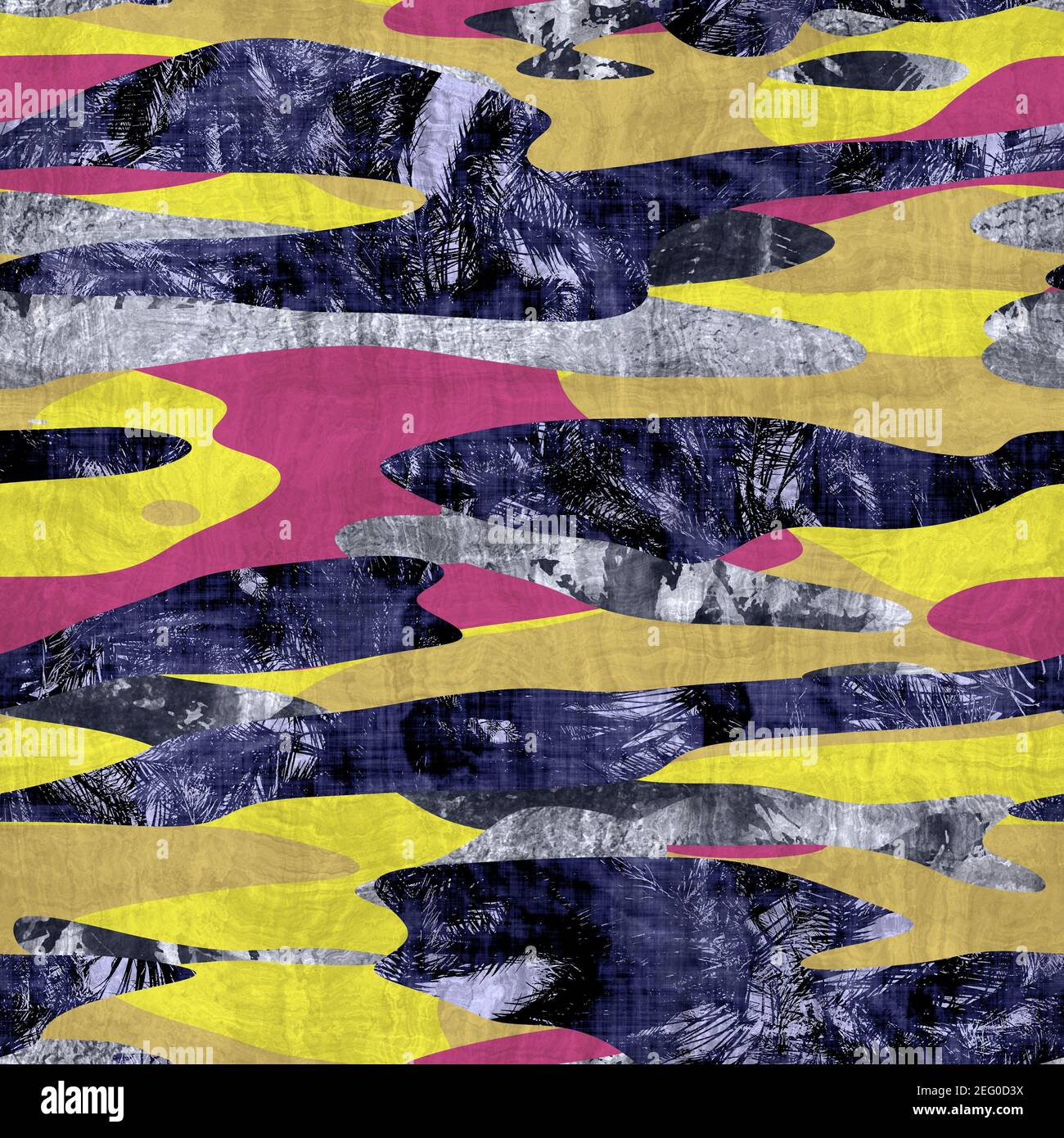 Seamless collage in camo shapes vivid montage Stock Photo - Alamy