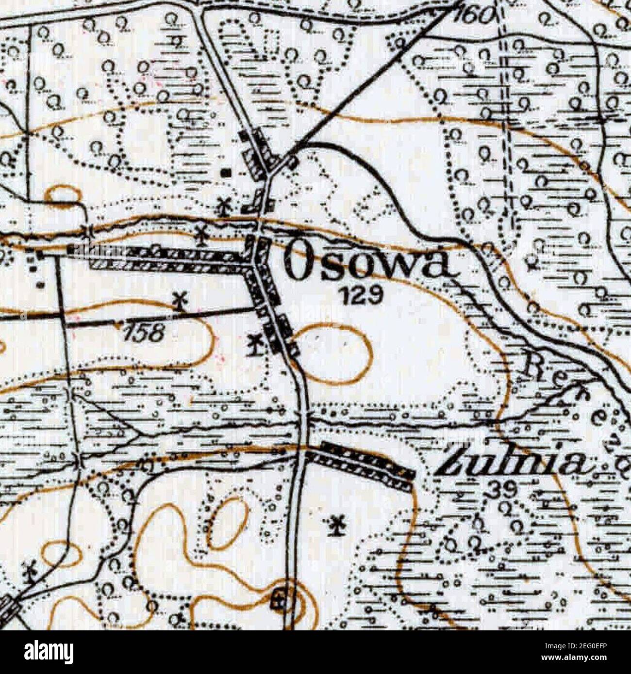Osova, 1917, map Stock Photo - Alamy