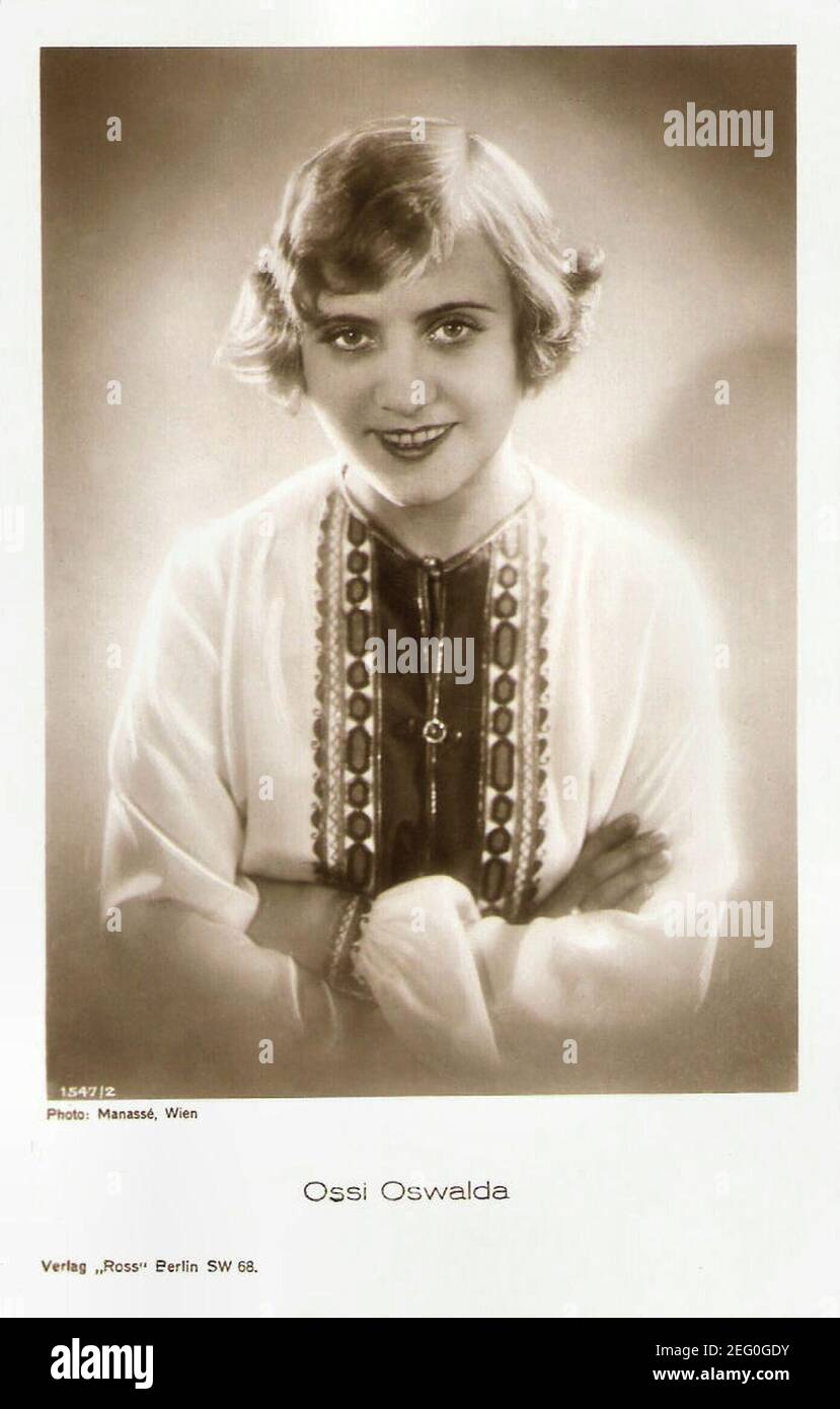Ossi Oswalda - Atelier Manassé, Wien phot - Ross, c. 1928 Stock Photo - Alamy
