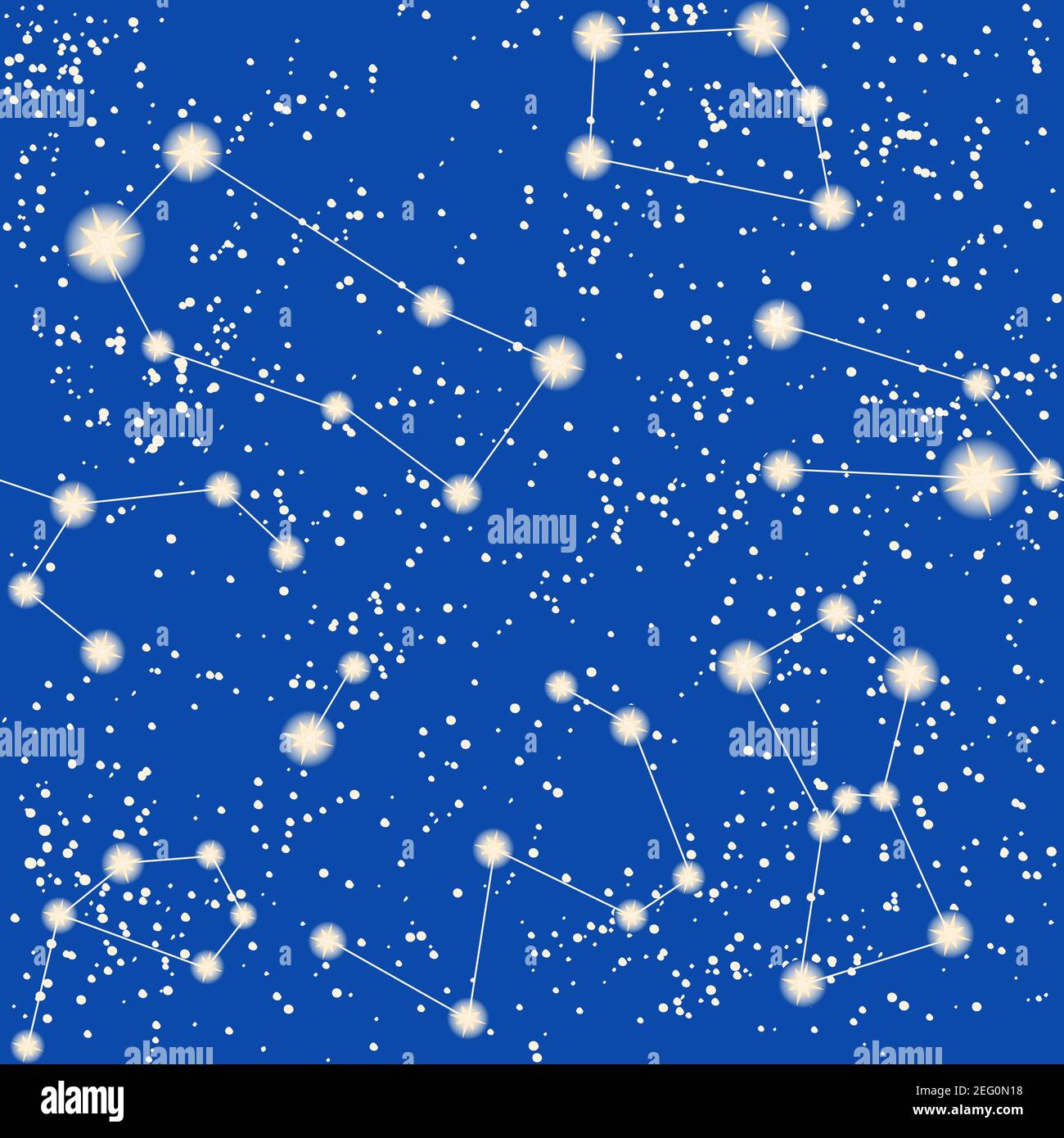 Seamless pattern with constellations of Southern Hemisphere Stock ...