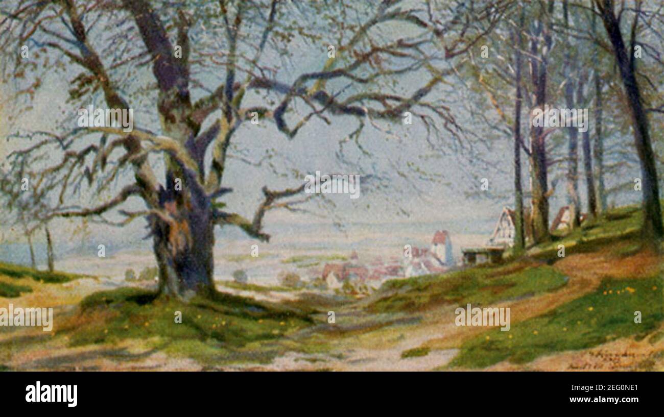 Osterspaziergang, Düsseldorfer Goethe Festspiele 1903, Georg Hacker ...