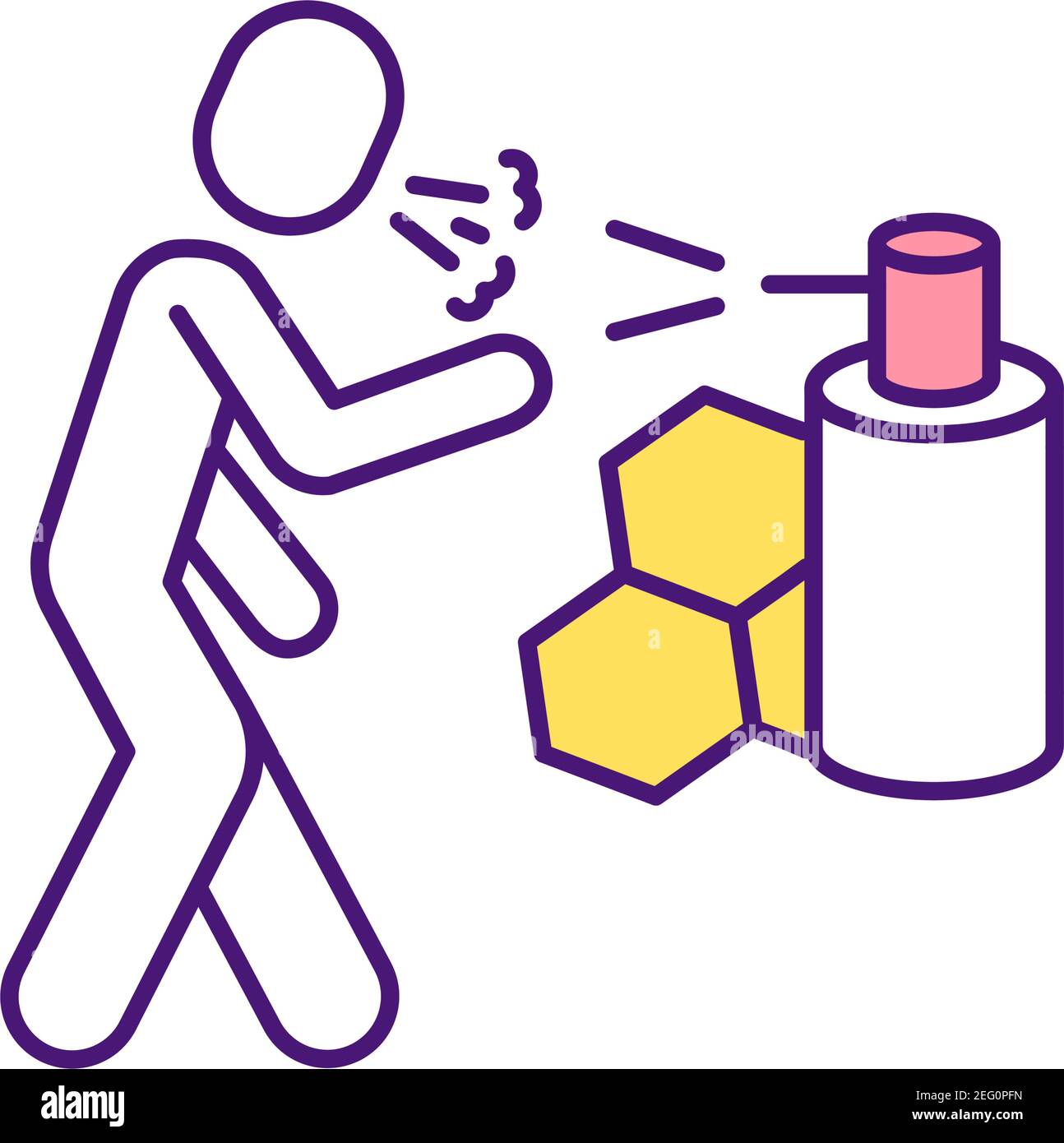 Natural sore throat spray Stock Vector Images - Alamy