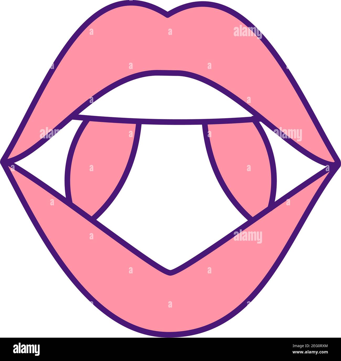 Mouth problem RGB color icon Stock Vector Image & Art - Alamy