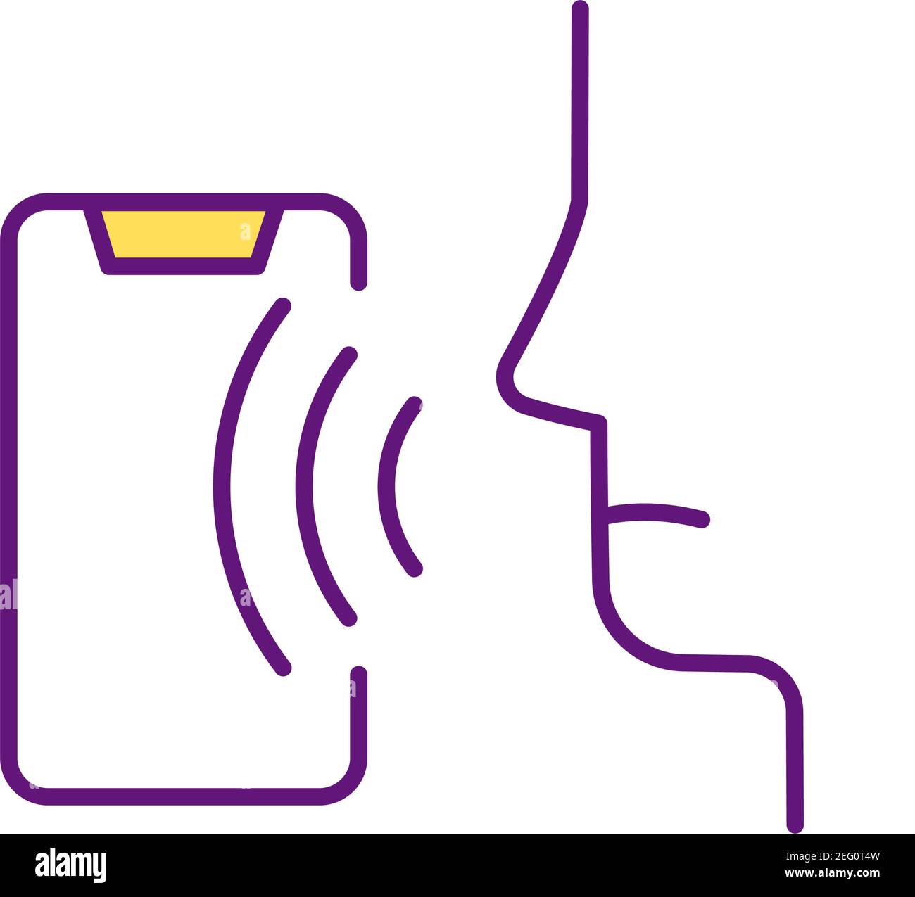 Voice control RGB color icon Stock Vector Image & Art - Alamy