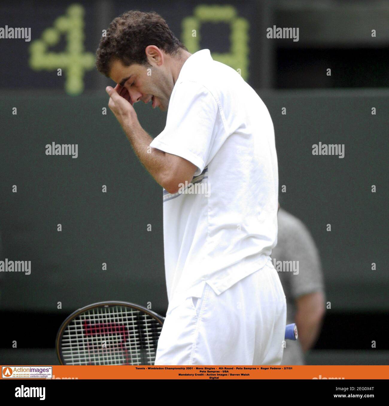 Wimbledon 2001 federer hi-res stock photography and images - Alamy