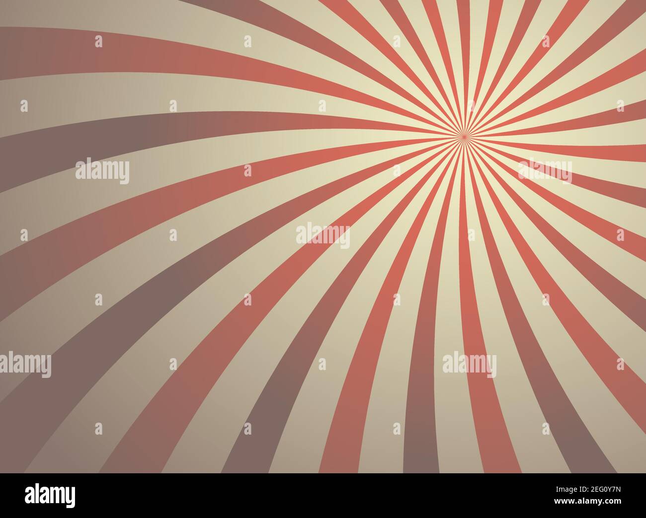 Sunlight swirl rays wide background.dark red and beige spiral burst ...