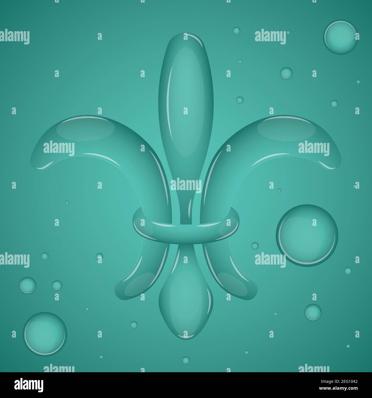 Fleur de lis. Medieval heraldry decoration - Vector Stock Vector Image ...