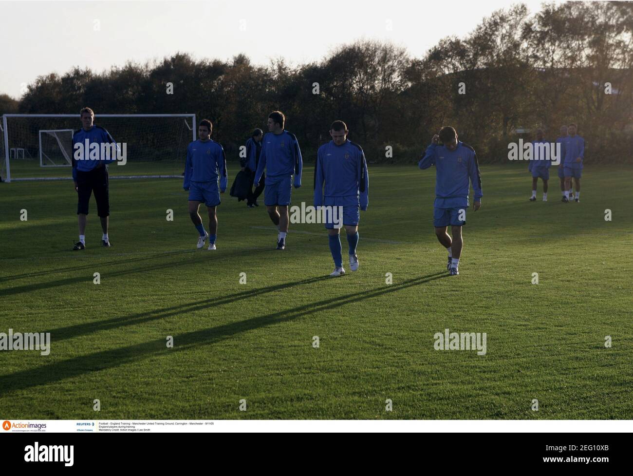 Manchester united players at carrington training ground hi-res stock ...