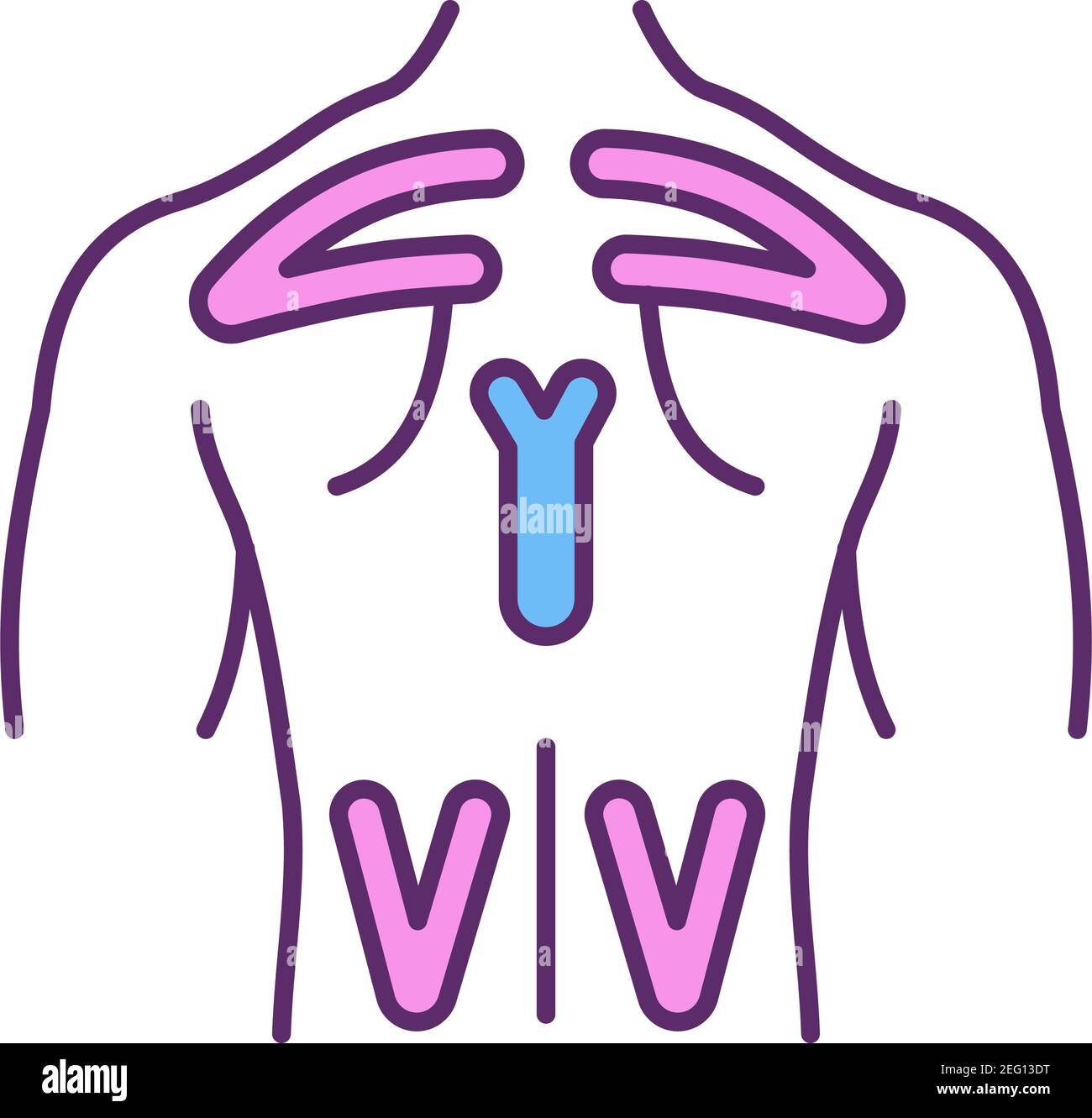 Back pain relieving RGB color icon Stock Vector Image & Art - Alamy