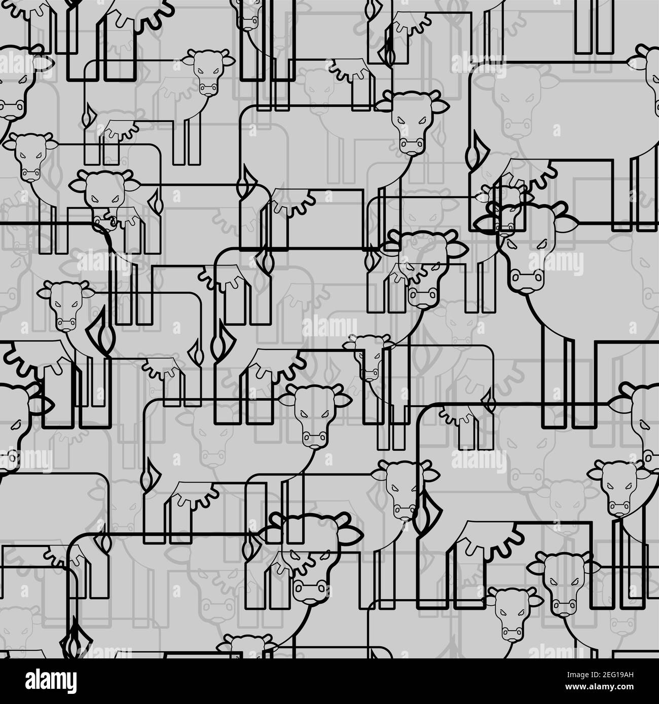 Cow pattern seamless. farm animal background. vector Baby fabric ...