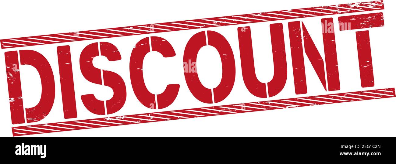 Stamp with word discount inside, vector illustration Stock Vector Image ...