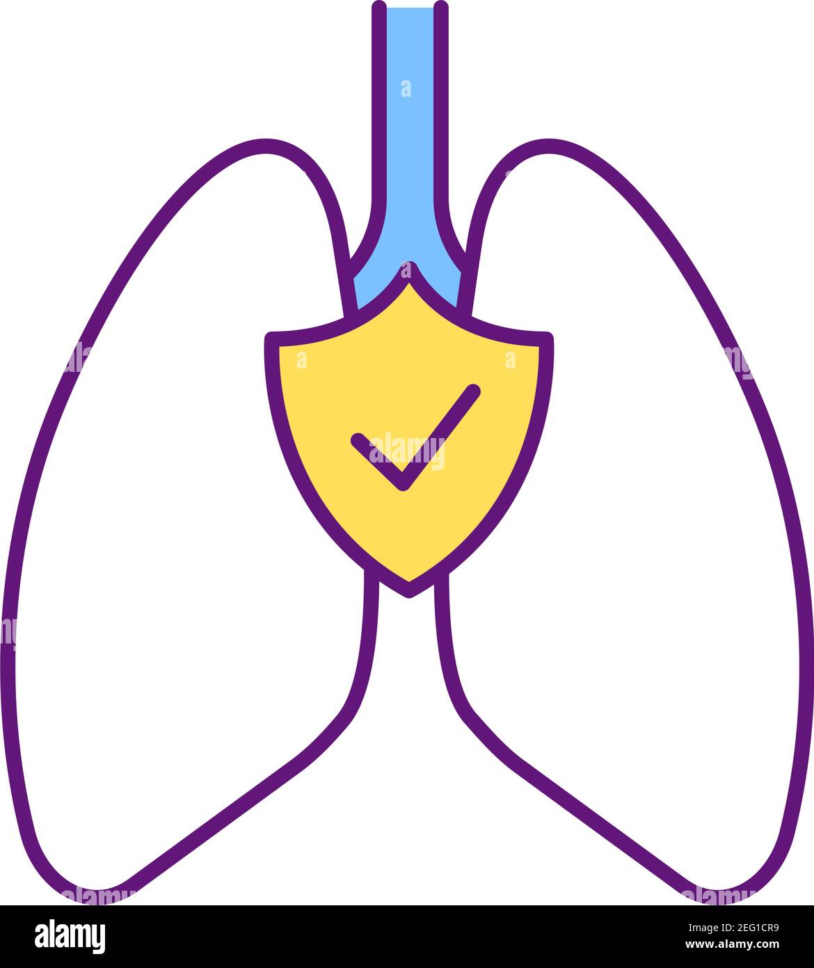 Respiratory protection RGB color icon Stock Vector Image & Art - Alamy