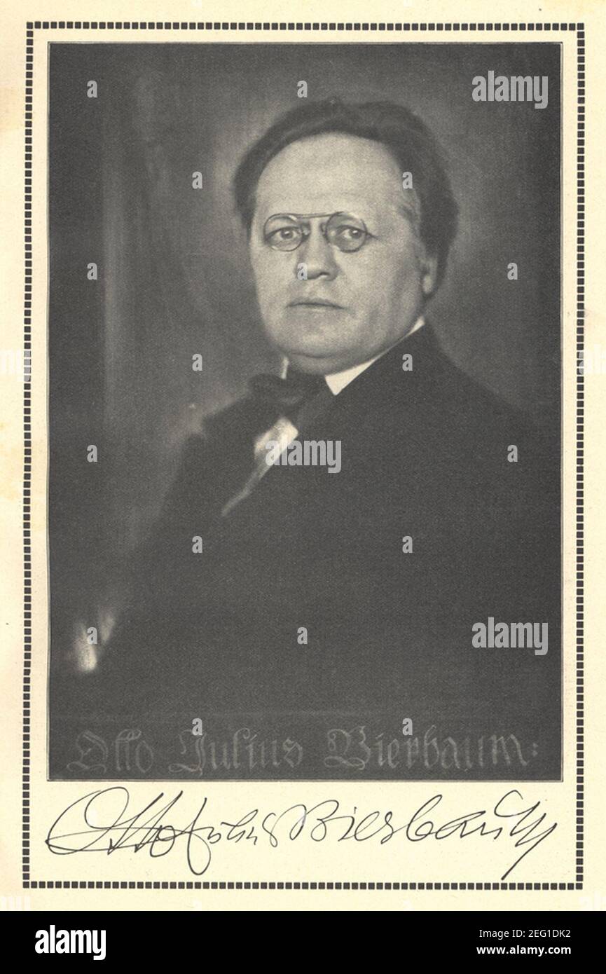 Otto Julius Bierbaum 1910 Stock Photo - Alamy