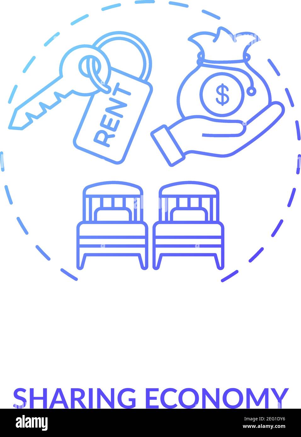 Sharing economy concept icon Stock Vector Image & Art - Alamy